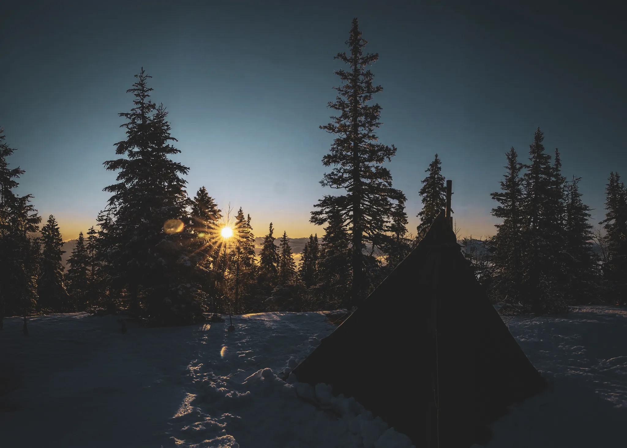 Winter trekking and Pulka in Jura's Wild Heart