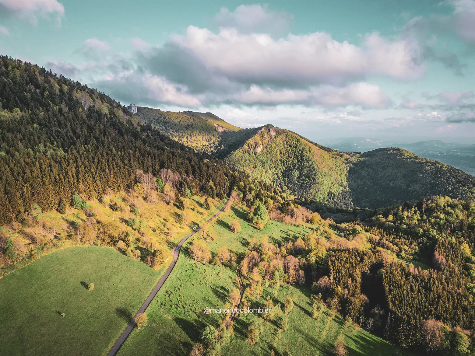 Initiation trail au Grand Colombier dans le massif du Jura