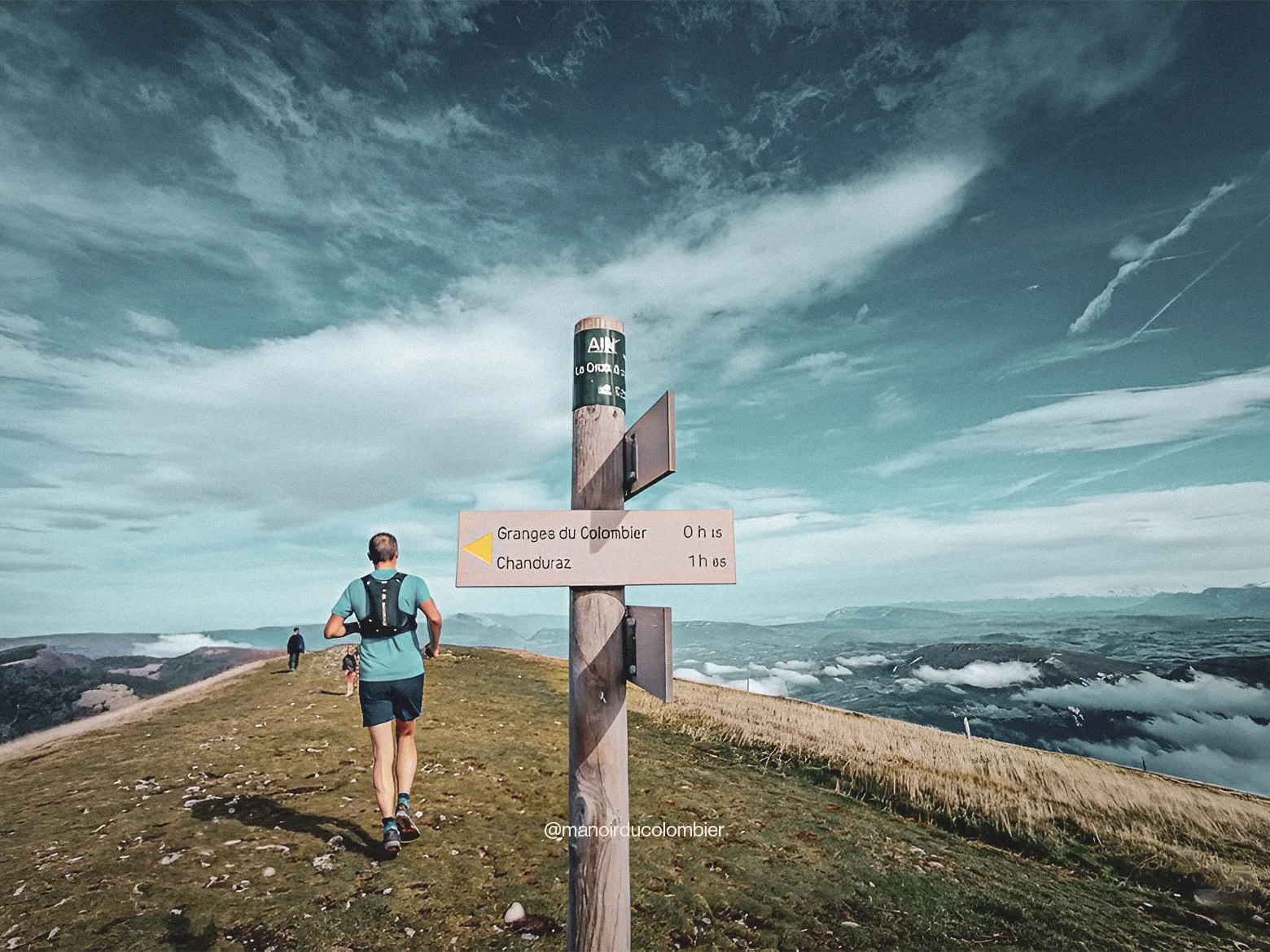 Initiation trail au Grand Colombier dans le massif du Jura